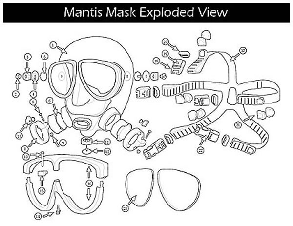 Mantis Mask Parts